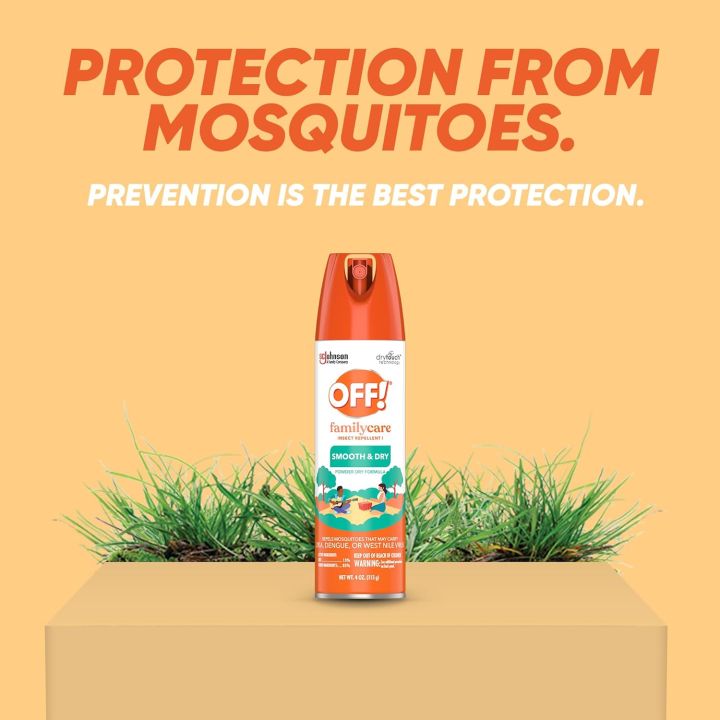 OFF! Family Care Insect & Mosquito Repellent Bug Spray Containing 15% ...