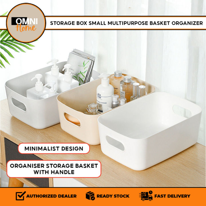 MUJI Style Storage Box Small Multipurpose Basket Organizer with Handle ...