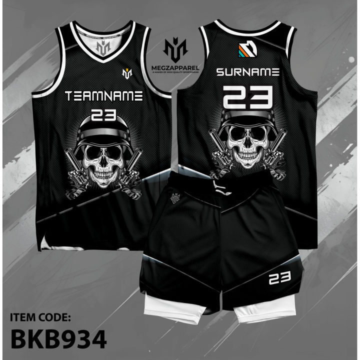 MEGZ Basketball Jersey Full Sublimation Free Change Team Name, Surname ...