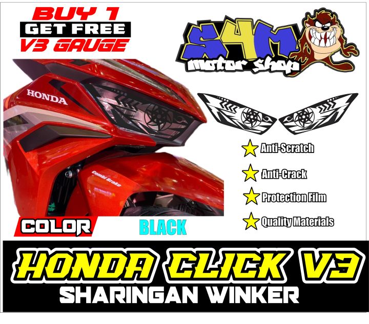 HONDA CLICK 125 V1 V2 V3 Sharingan Winker (Plug-and-play) FREE Click v1 ...