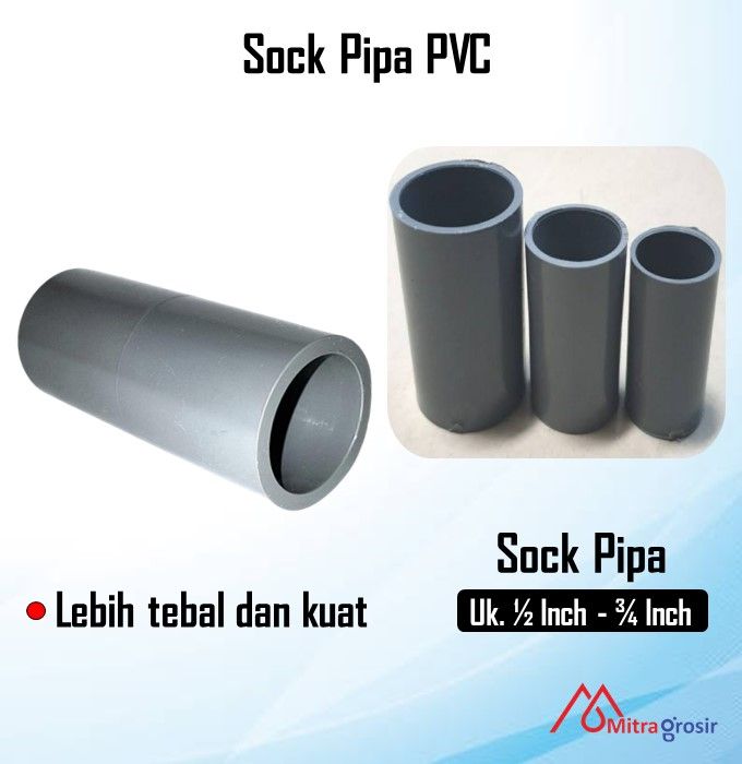 Sok Pipa PVC Jaya TS 3/4" Sambungan Pipa PVC 1 Inch / Sok / Sock ...
