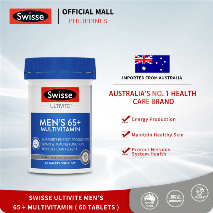 Swisse Mens 65+ Ultivite Multivitamins Antioxidant Minerals 60 Tabs | Lazada PH