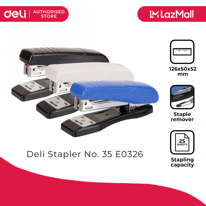 Deli Office Supplies- Stapler No. 35 E0326 [7527326] | Lazada PH
