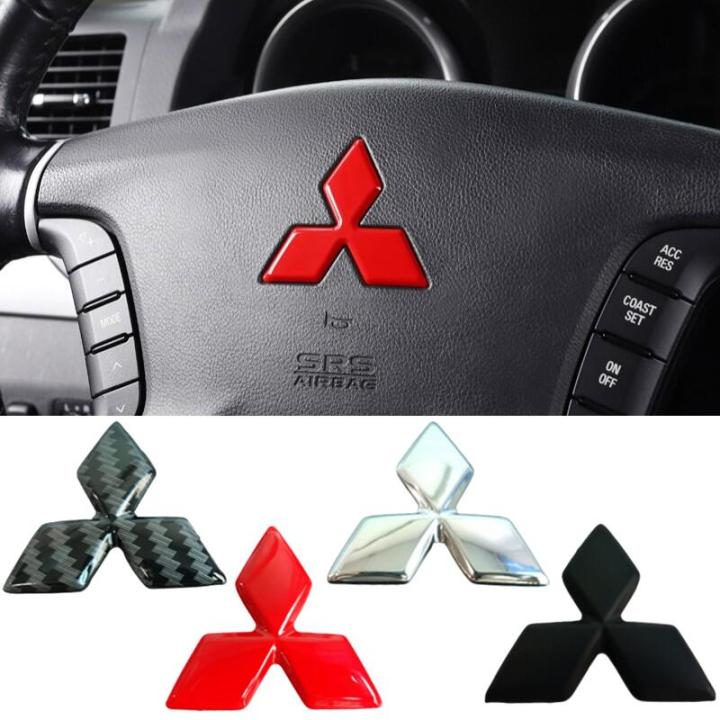 LAIFU 1 Piece ABS Car Steering Wheel Emblem Sticker for Mitsubishi ASX ...
