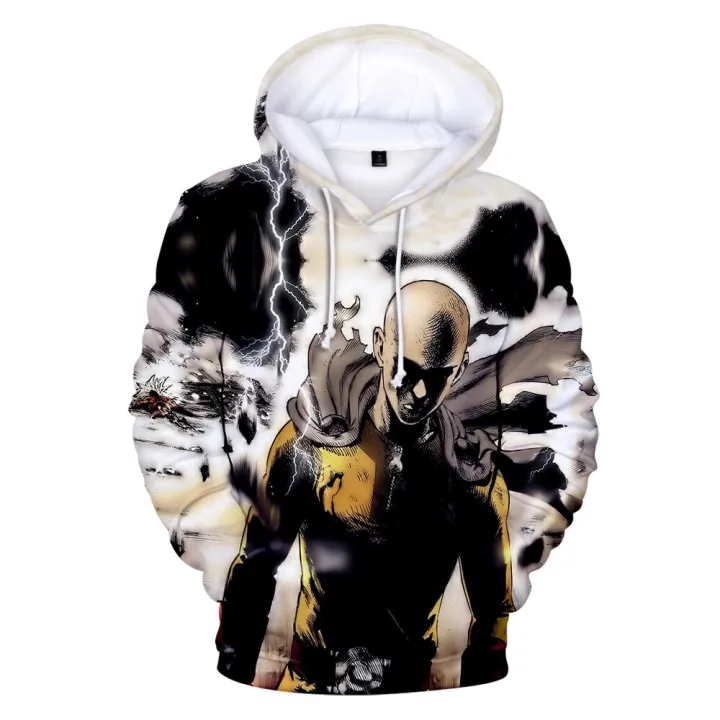 [In stock] 2023 design One Punch Man Harajuku Hoodies Hero Saitama ...
