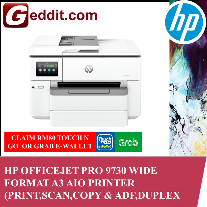 HP OFFICEJET PRO 9730 WIDE FORMAT A3 AIO PRINTER (PRINT,SCAN,COPY & ADF,DUPLEX | Lazada