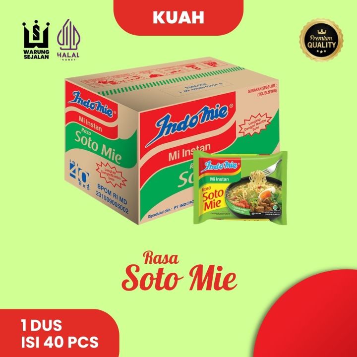 INDOMIE SOTO 1 DUS ISI 40 PCS INDOMIE RASA SOTO MIE SOTO MIE SOTO MIE ...