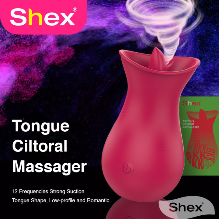 Rose Design Vibrator Rechargeable Low-noise Wireless Massager Toy by Shex | Lazada PH