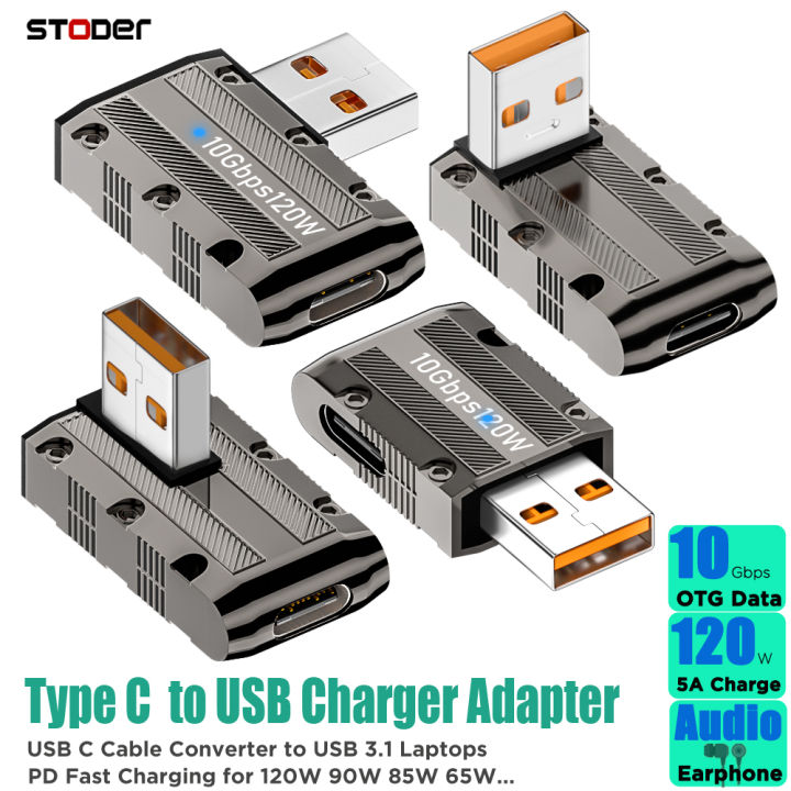STODER USB to Type C Adapter Phone Cable Converter Charger Fast ...