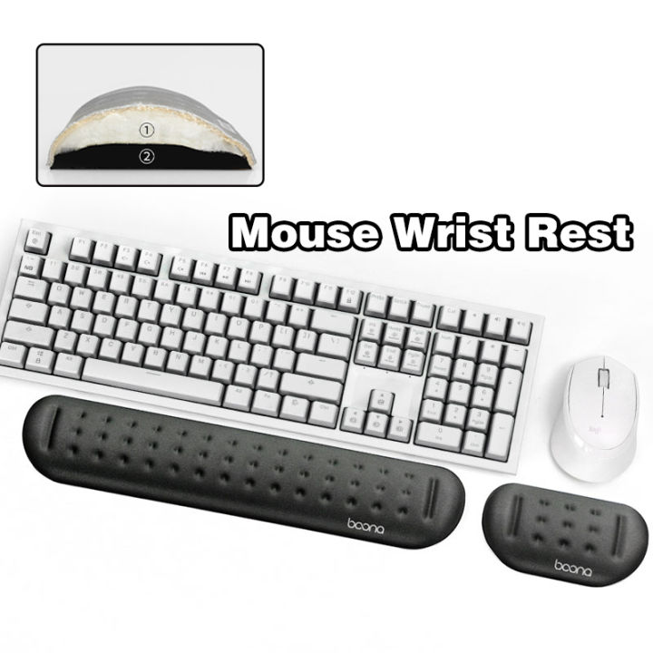 Mouse Wrist Rest Keyboard Wrist Rest Memory Foam Comfortable Computer ...