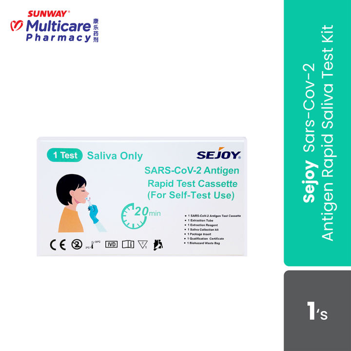 Sejoy Covid-19 Test Kit (Saliva) 1 set | Lazada