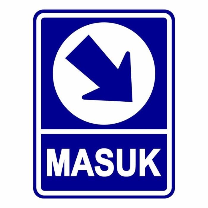 Rambu Parkir Petunjuk Arah 45x60cm - Plat Alumunium | Lazada Indonesia