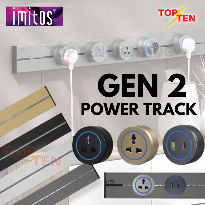 Imitos Power Track Socket Switch 32A Power Line 13A Universal USB Type ...