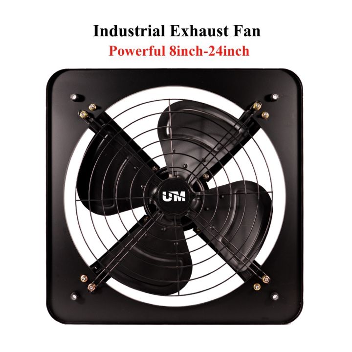 UM 8-24 inch Industrial exhaust fan ventilation fan kipas ekzos | Lazada