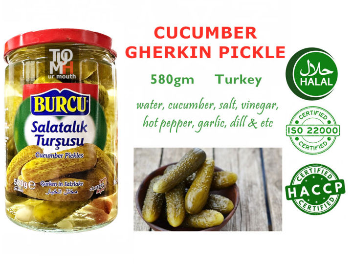 BURCU Pickles / Cucumber Pickles / Timun Jeruk 580g / Cucumber Pickle ...