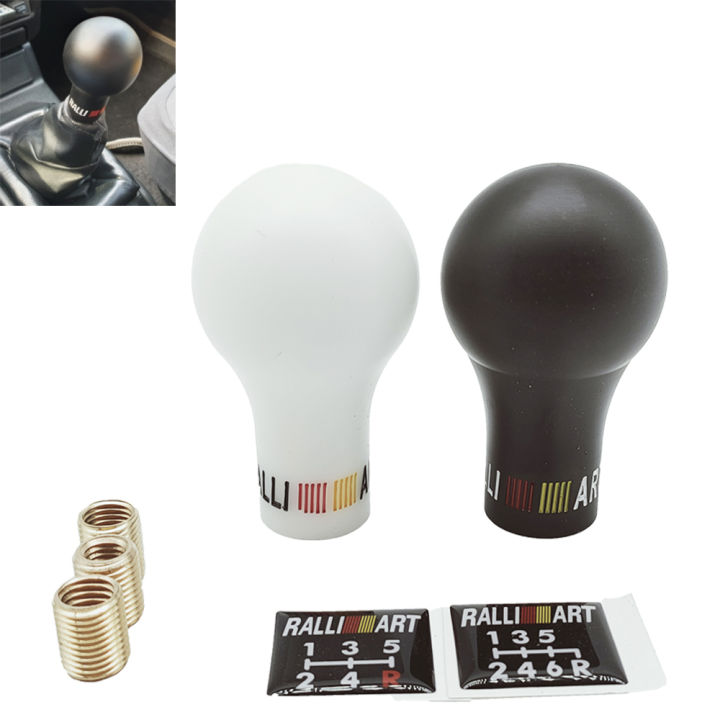 Universal Black/White Ralliart Logo 5 Speed / 6 Speed Racing Car Manual ...