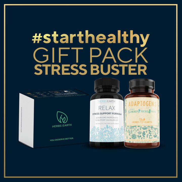 Stress Buster Gift Pack - RELAX and ADAPTOGENS Stress and Anxiety ...