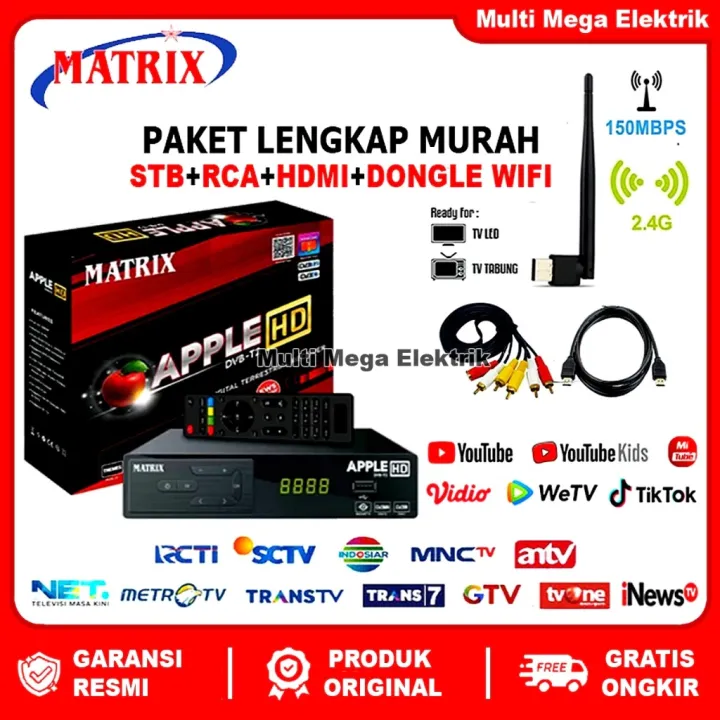 SET TOP BOX DIGITAL MATRIX APPLE DVBT2 / STB MATRIX / STB MATRIX APPLE ...