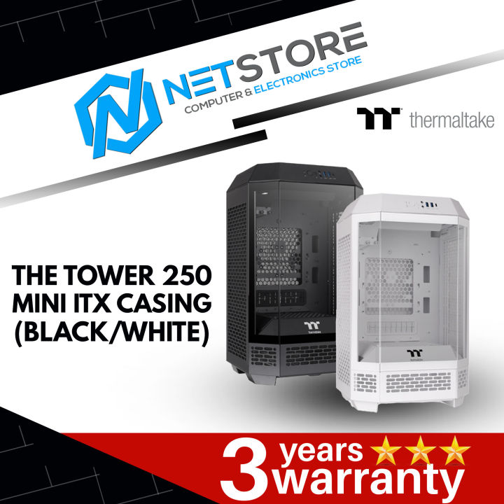 THERMALTAKE THE TOWER 250 MINI ITX CASING (BLACK/WHITE) | Lazada