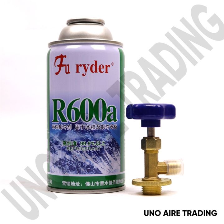 R600a Freon in Can 120g Refrigerant with or without Adaptor Jin Laier ...