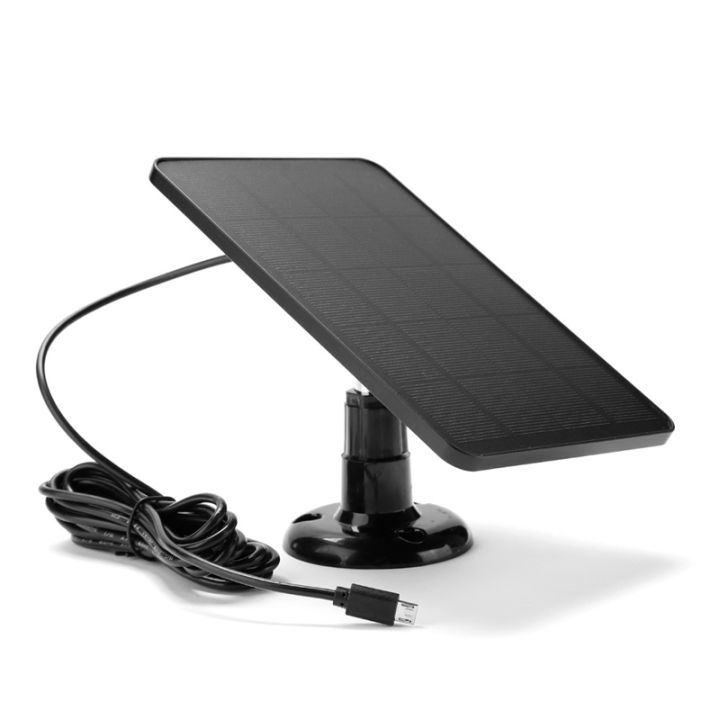 Black Solar Panel Plastic Solar Panel for Security Camera Outdoor USB ...