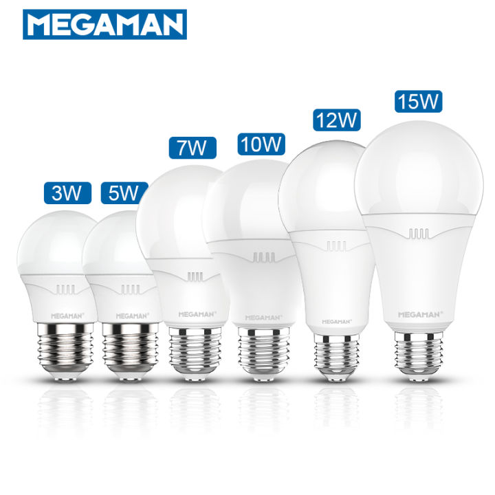 Megaman LED Bulb Light 3W 5W 7W 10W 12W 15W G45 A60 A65 A70 E27 Classic ...