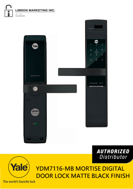 YALE YDM7116A DIGITAL SMART MORTISE DOOR LOCK with MULTIPLE ACCESS ...