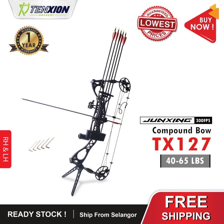 TenXion Archery TX127 40-65LBS Left Right Handed Compound Bow Anak ...