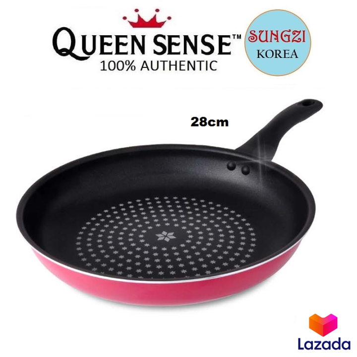 QUEEN SENSE Diamond Cast Fry Pan 28cm Made in Korea | Lazada PH