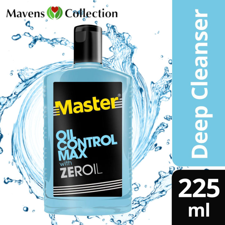 Master Oil Control Max with Zeroil Deep Cleanser 225mL by Mavens ...