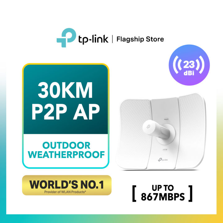 TP-Link Long Distance 5Ghz AC 867Mbps 23dbi Point to Point (30km ...