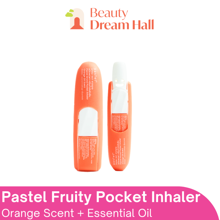 PASTEL 2-in-1 Fruity Orange Scent Pocket Inhaler [Menthol, Relieve ...