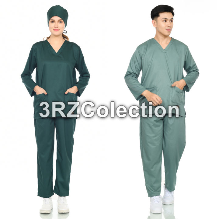 Baju OK Medis - Seragam Scrub Dokter & Perawat Premium - Bahan Toyobo ...