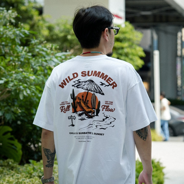 TRUFFLE SUMMER TEE / CHILLAX SUNBATHE - เสื้อยืดลิมิเต็ด ลายกราฟฟิก ...