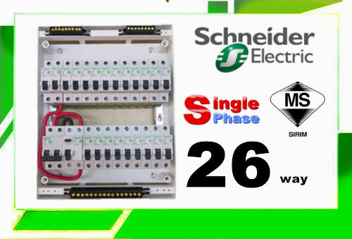 26 - 39 Way Schneider Easy9 Distribution Box DB - Full Set - Signal/P ...