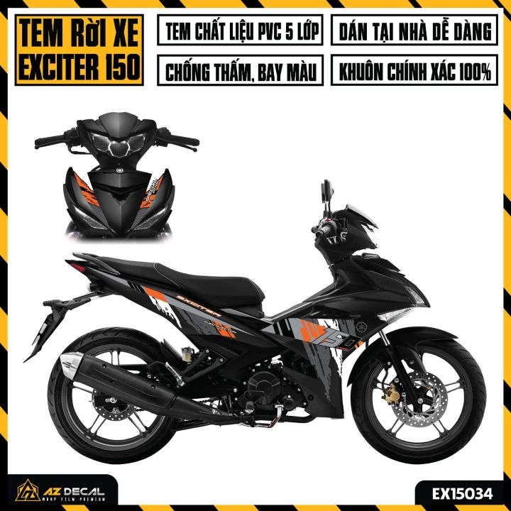 Tem Exciter 150 Thiết Kế Special Edition | EX15034 | Team Decal Hình ...