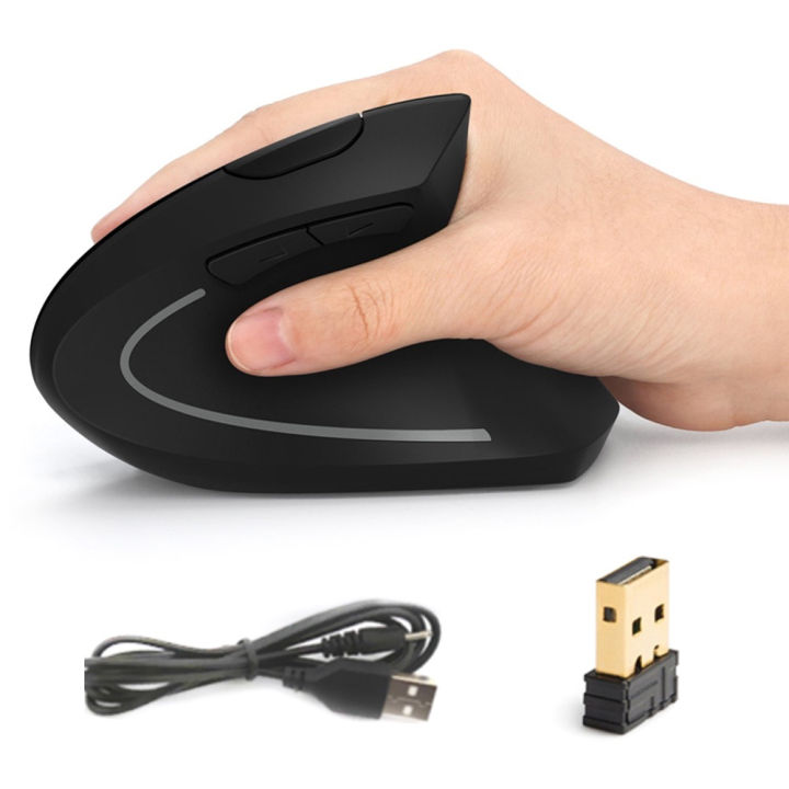 Silent 2.4G Wireless & Rechargeable Ergonomic Mouse Vertical Mouse ...