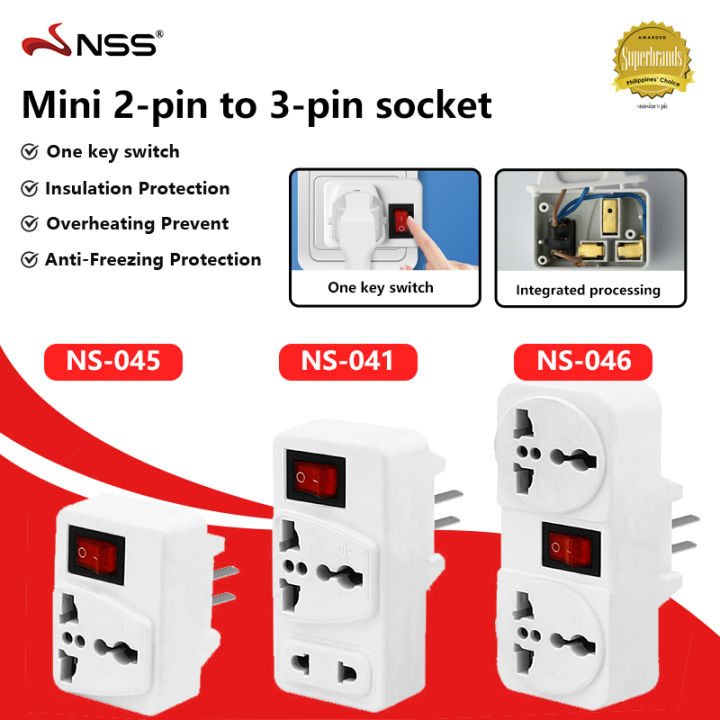 NSS Original Heavy MultiFunction Socket Plug Universal adapter travel ...