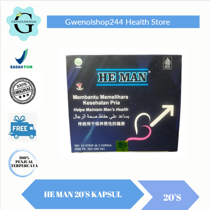 HE MAN 20'SKAPSUL/ VITAMIN VITALITAS PRIA | Lazada Indonesia