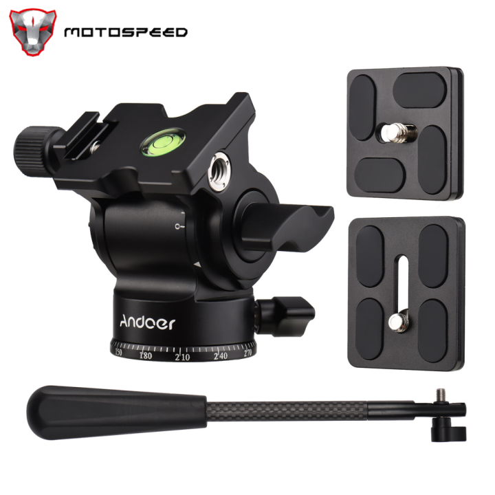 Andoer Compact Camera Video Fluid Head Pan Tilt Tripod Head Panorama ...