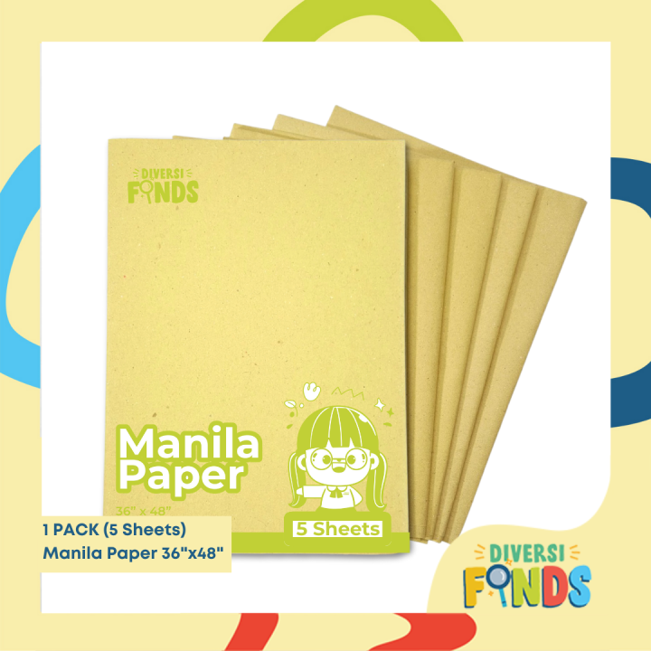 1pack (5sheets) Manila Paper 36"x48" | Lazada PH