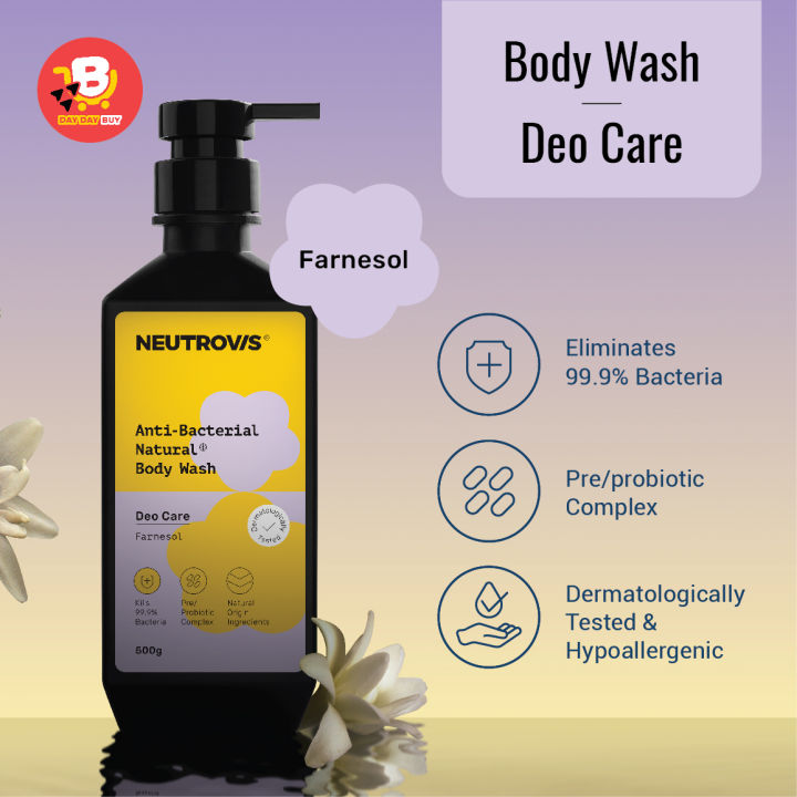 Neutrovis Anti-Bacterial Natural Body Wash 500g - Deo Care (BODY) | Lazada
