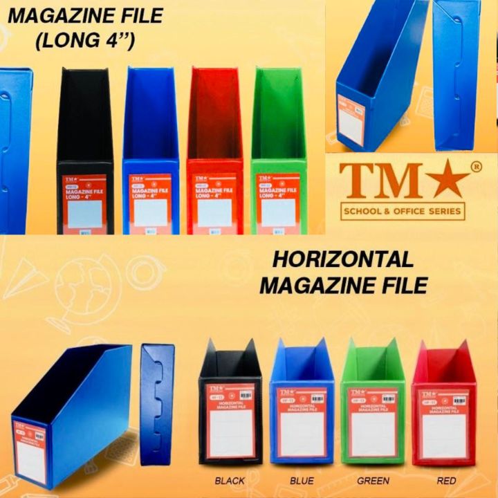 TM Magazine box File Holder LONG 4" VERTICAL/HORIZONTAL (SOLD PER PIECE ...