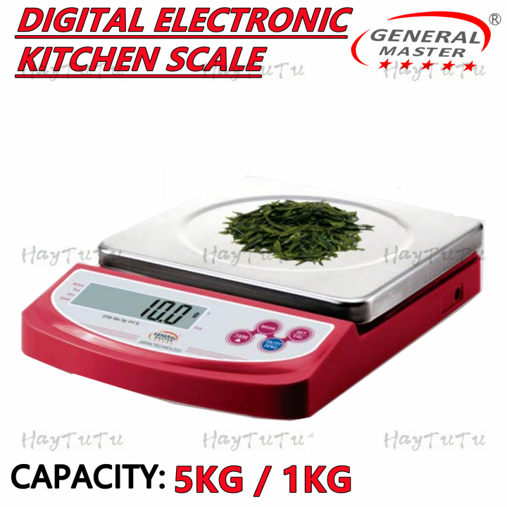 General Master Electronic Kitchen Scale Digital Scale 1kg/5kg GM-D108 ...