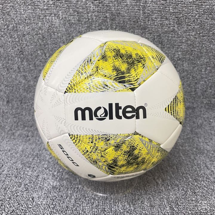 ลูกฟุตบอล ลูกบอล Molten F5A5000-A/เบอร์5 ฟุตบอลหนังเย็บ ของแท้ 100% ...