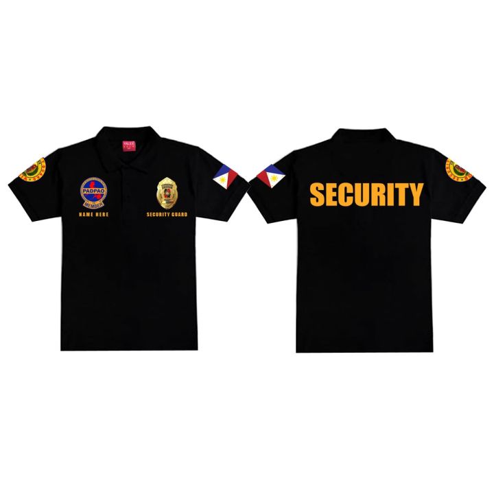 New FashionSecurity Guard Uniforms SECURITY GUARD PRINTED IN BLACK POLO ...