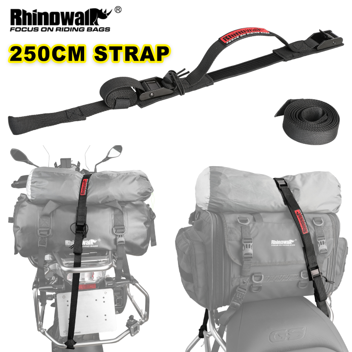Rhinowalk 2.5Meter Motor Cargo Rope Luggage Eeinforced Strap Cam Buckle ...