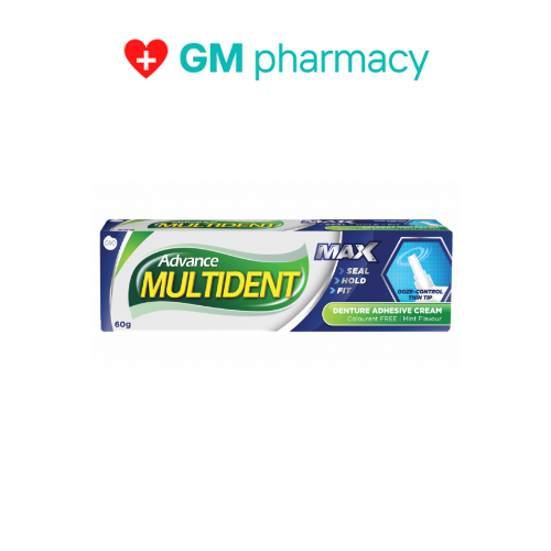 GM Pharmacy Multident Advanced Denture Adhesive Cream 60g | Lazada