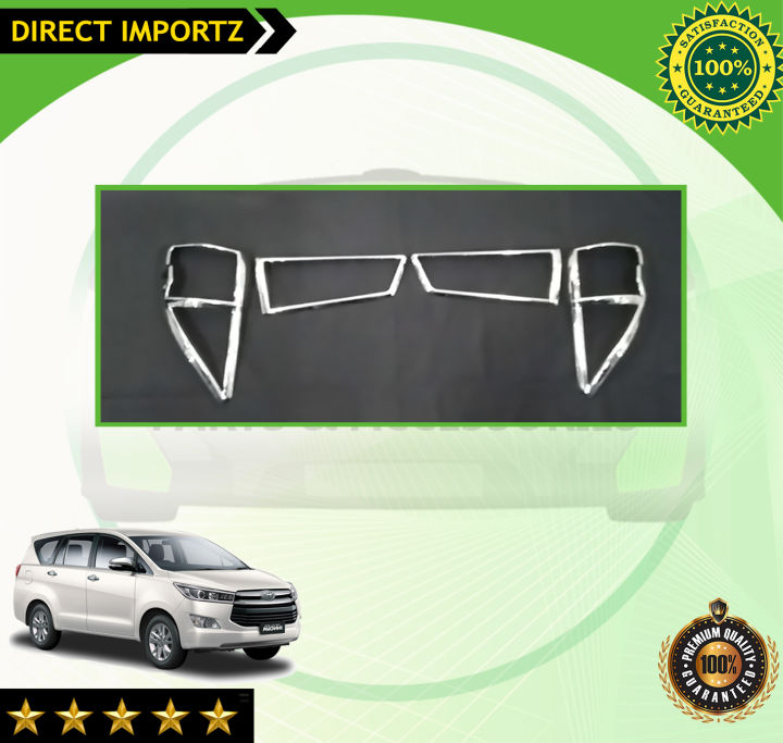 Toyota Innova 2016 to 2023 Tail Light Garnish Cover Chrome 2017 2018 ...