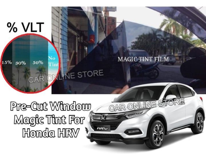 PreCut Shape Magic Tinted Solar Window Reusable Removable - 50% BLACK ...